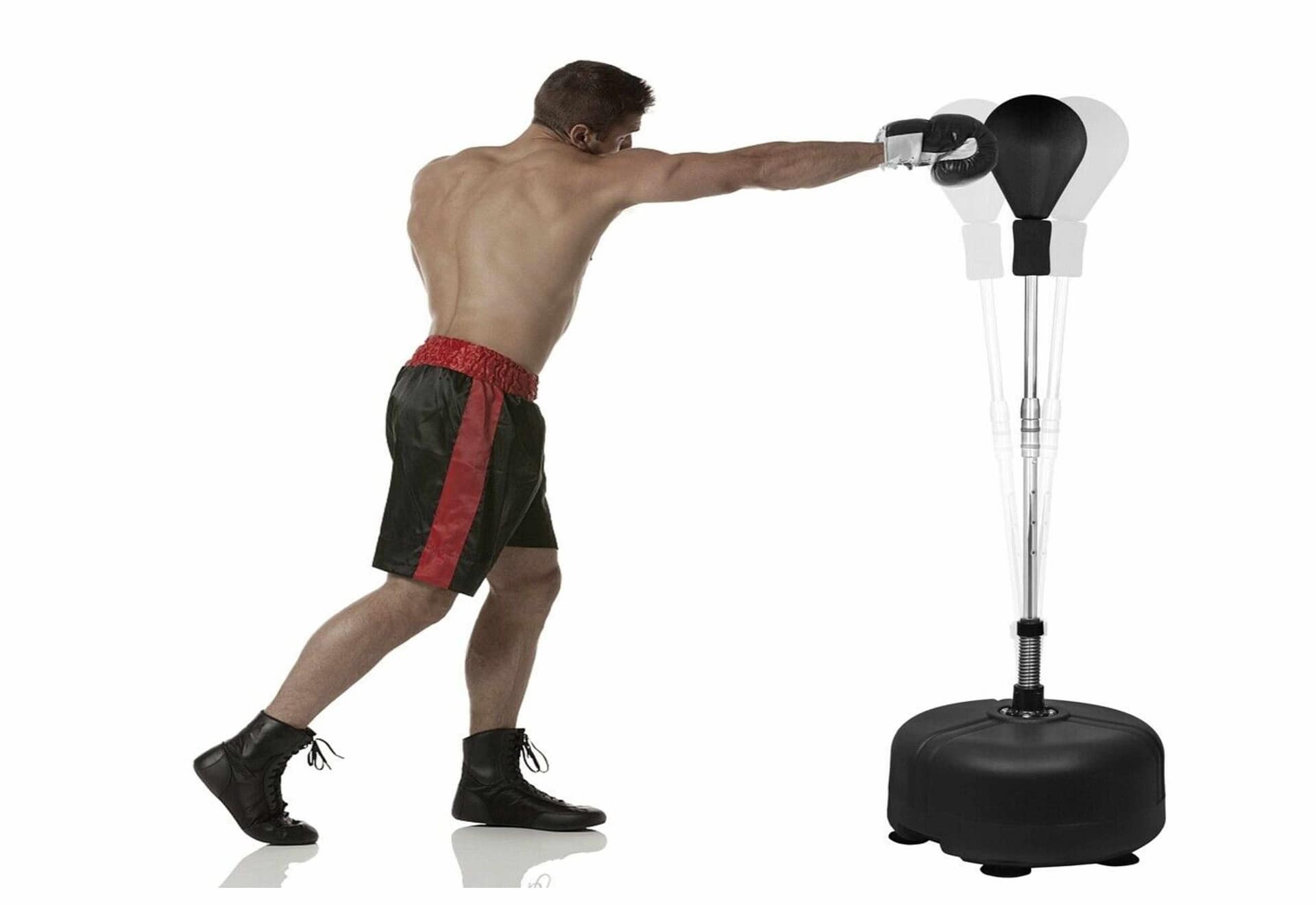 BRITX Free Standing Adjustable Adult Punch Bag Boxing Speed Ball Reflex ...