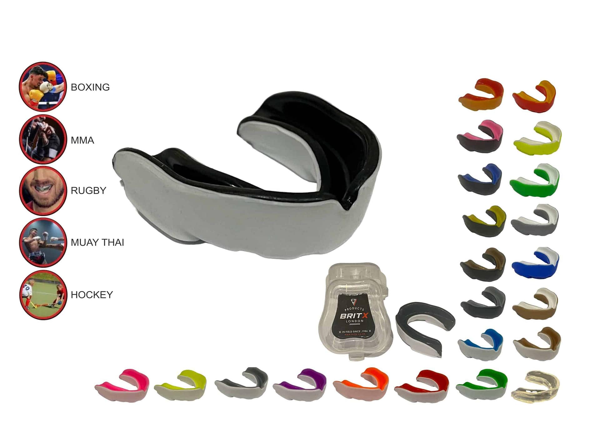BRITX Mouth Guard Boxing Shield Protection Rugby - BRITX